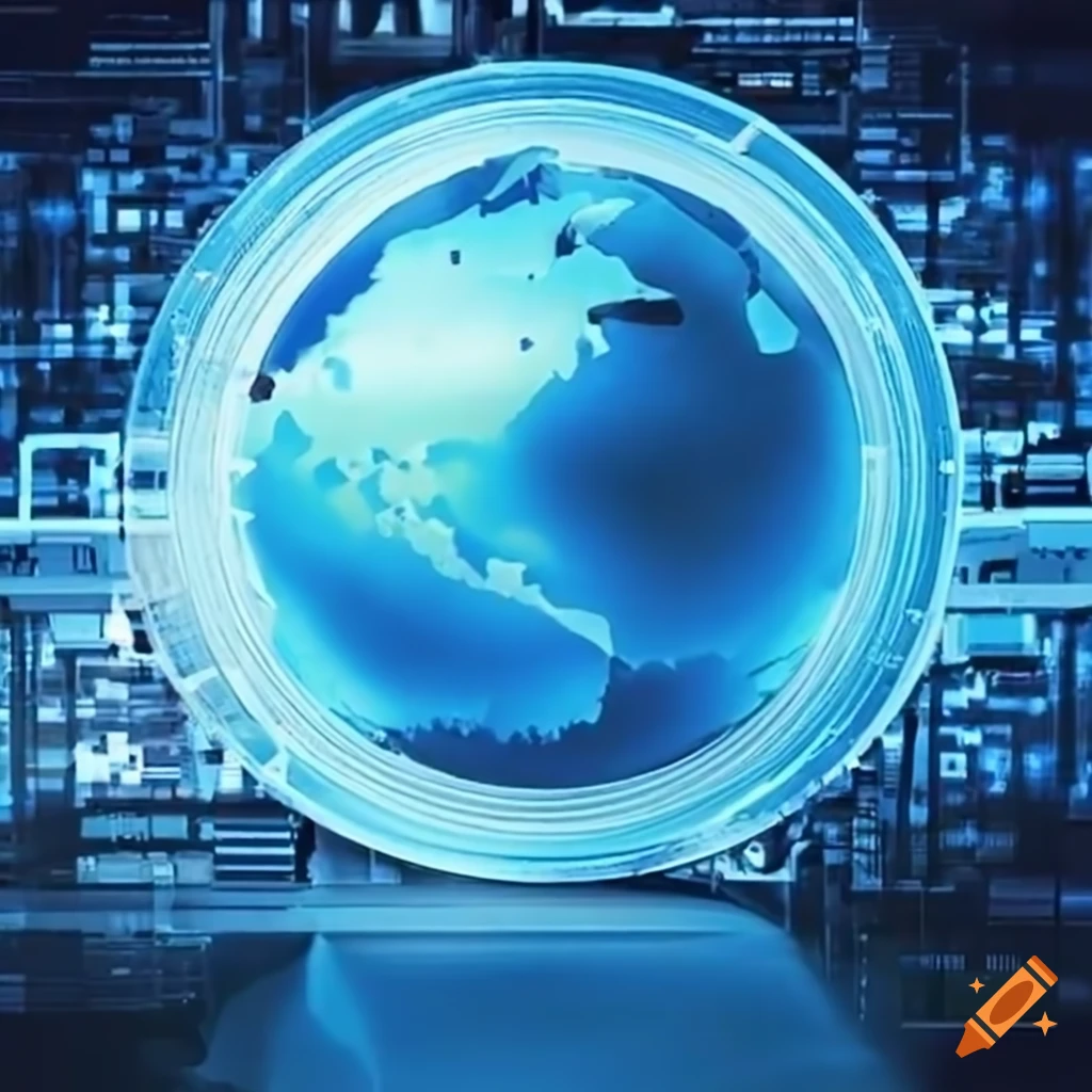 Abstract technology concept on Craiyon