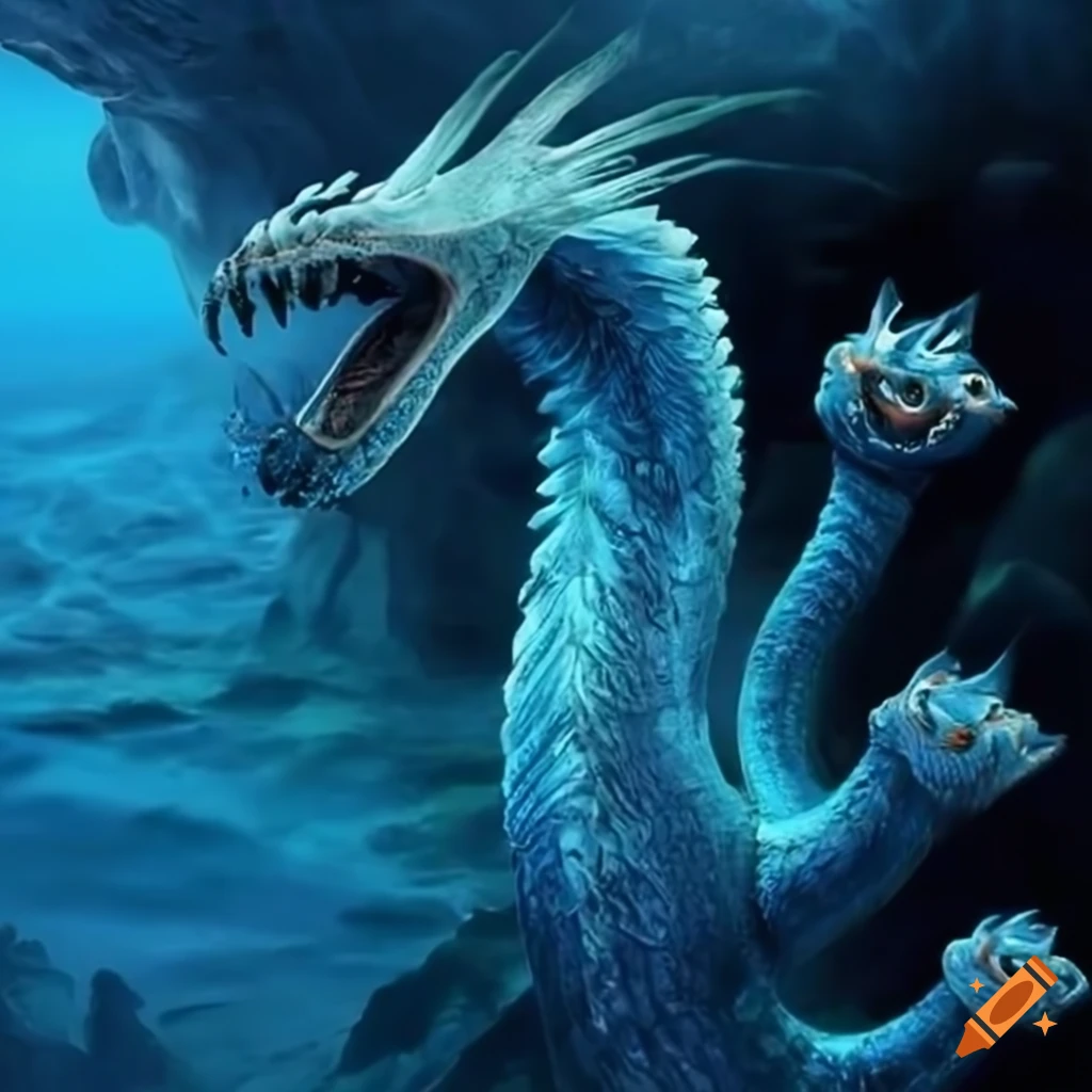 Blue hydra on Craiyon