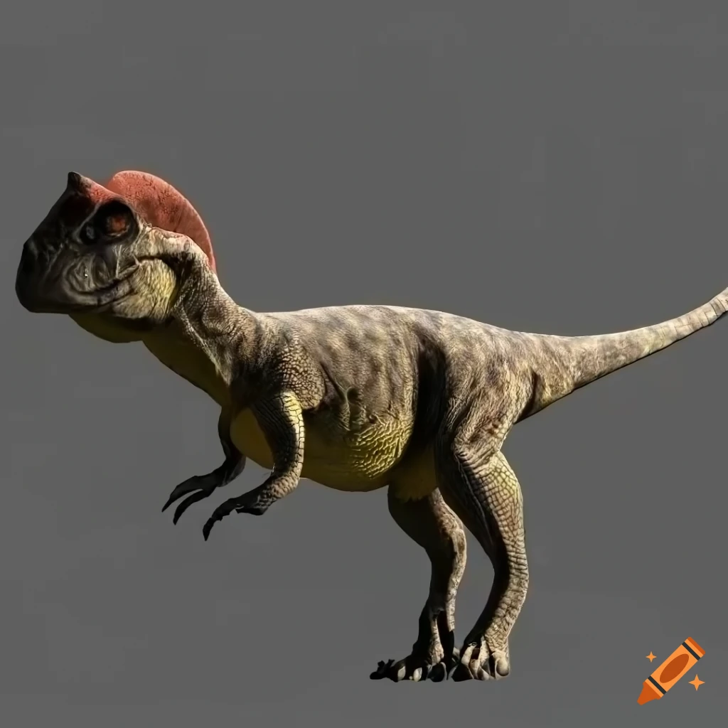 Full body view of a pachycephalosaurus dinosaur in warm morning light ...