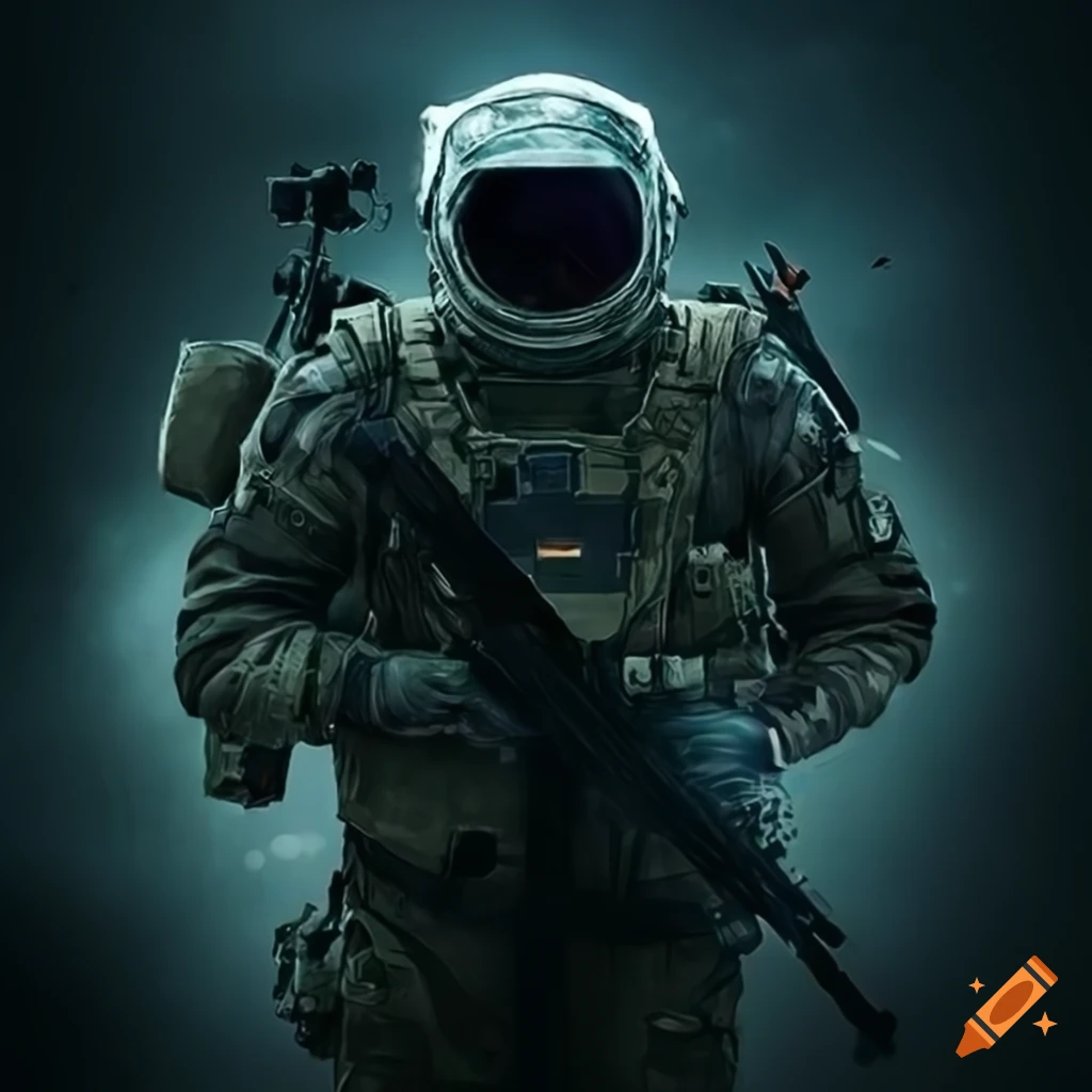 Curated digital art collection featuring army soldiers, astronauts, and ...