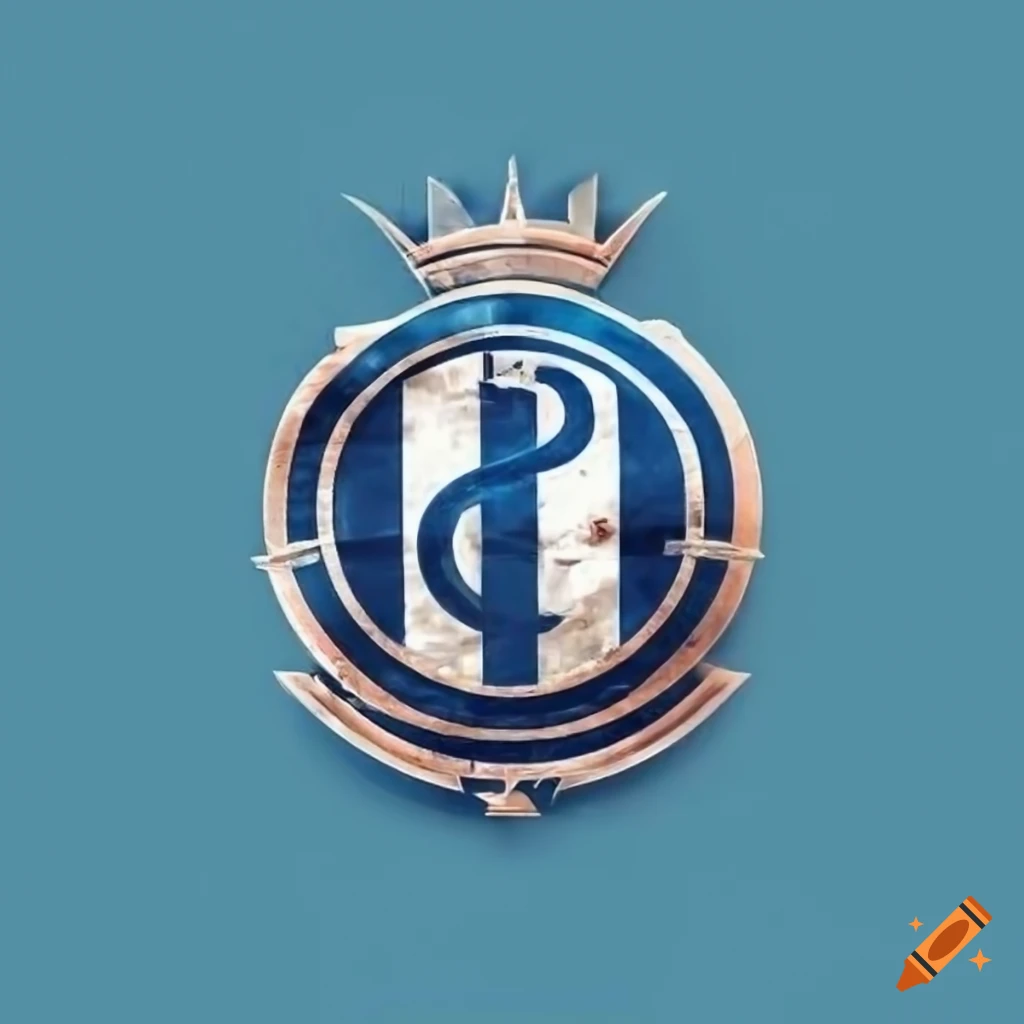 Minimalist blue and white logo for tfc football club on Craiyon