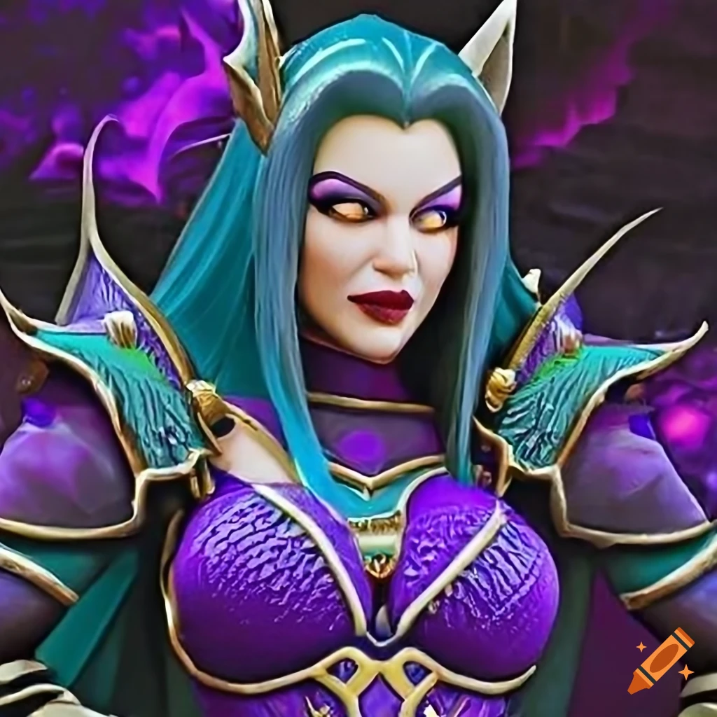 Sorceress evillyn from heman on Craiyon