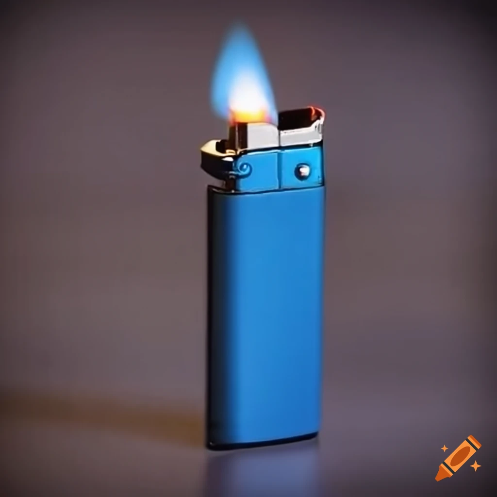 Blue lighter in a cinema poster on Craiyon