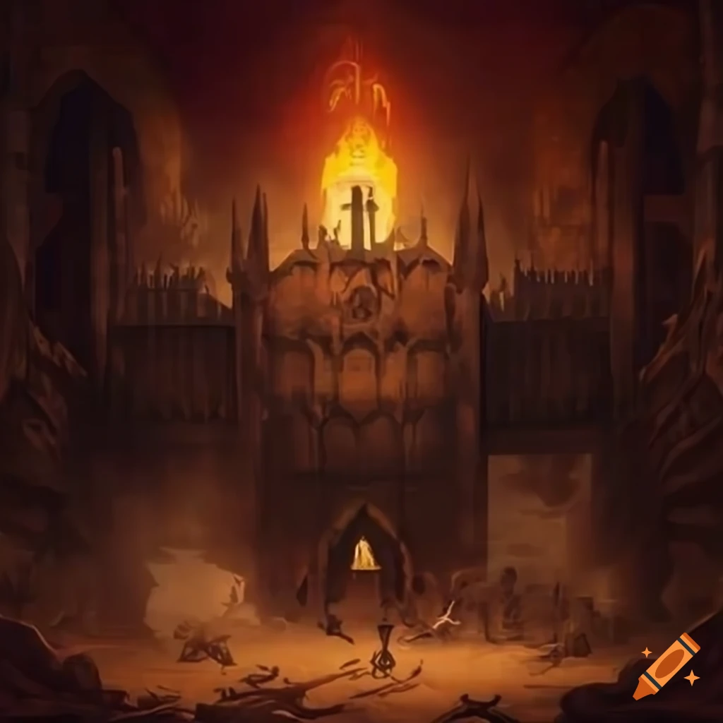 Medieval magic war background on Craiyon