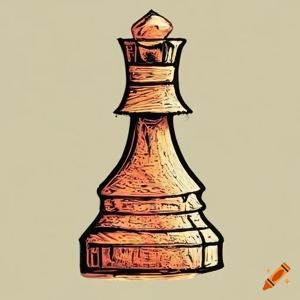 Stylish chess set in shadow with a classic look on Craiyon