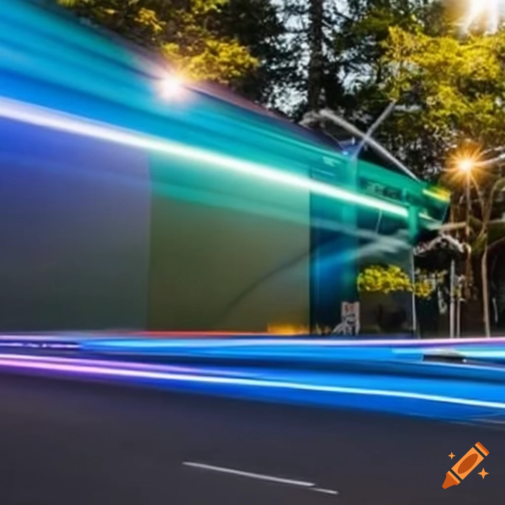 Abstract representation of speed and motion on Craiyon