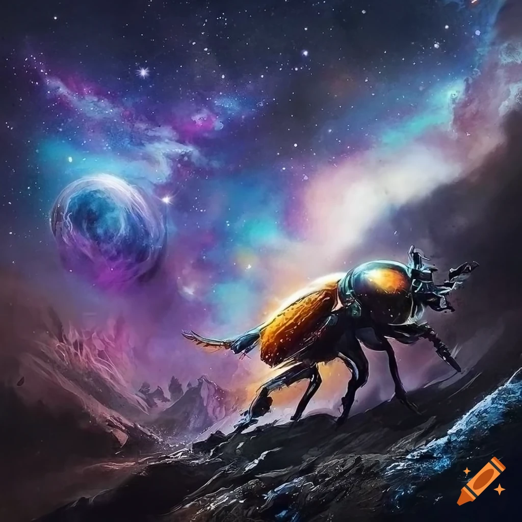 Epic space fantasy art with galaxy and sparkles by greg rutkowski on ...