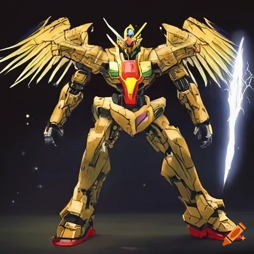 Zeus-themed Gundam and Pacific Rim Yaeger design with particle beam ...