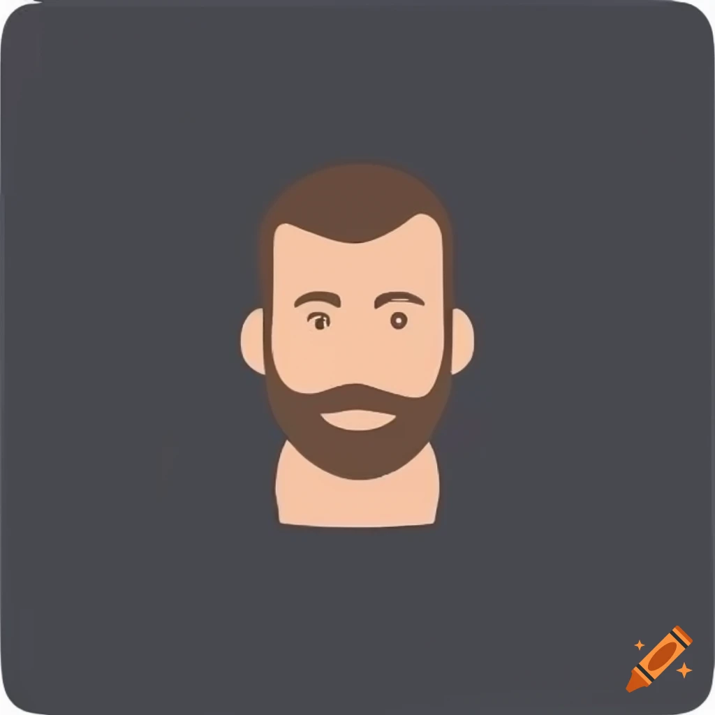 Programmer icon with bushy beard on Craiyon