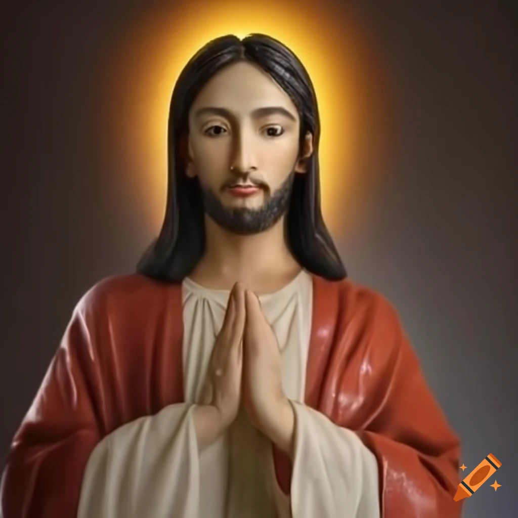 Portrait of jesus in asian style on Craiyon