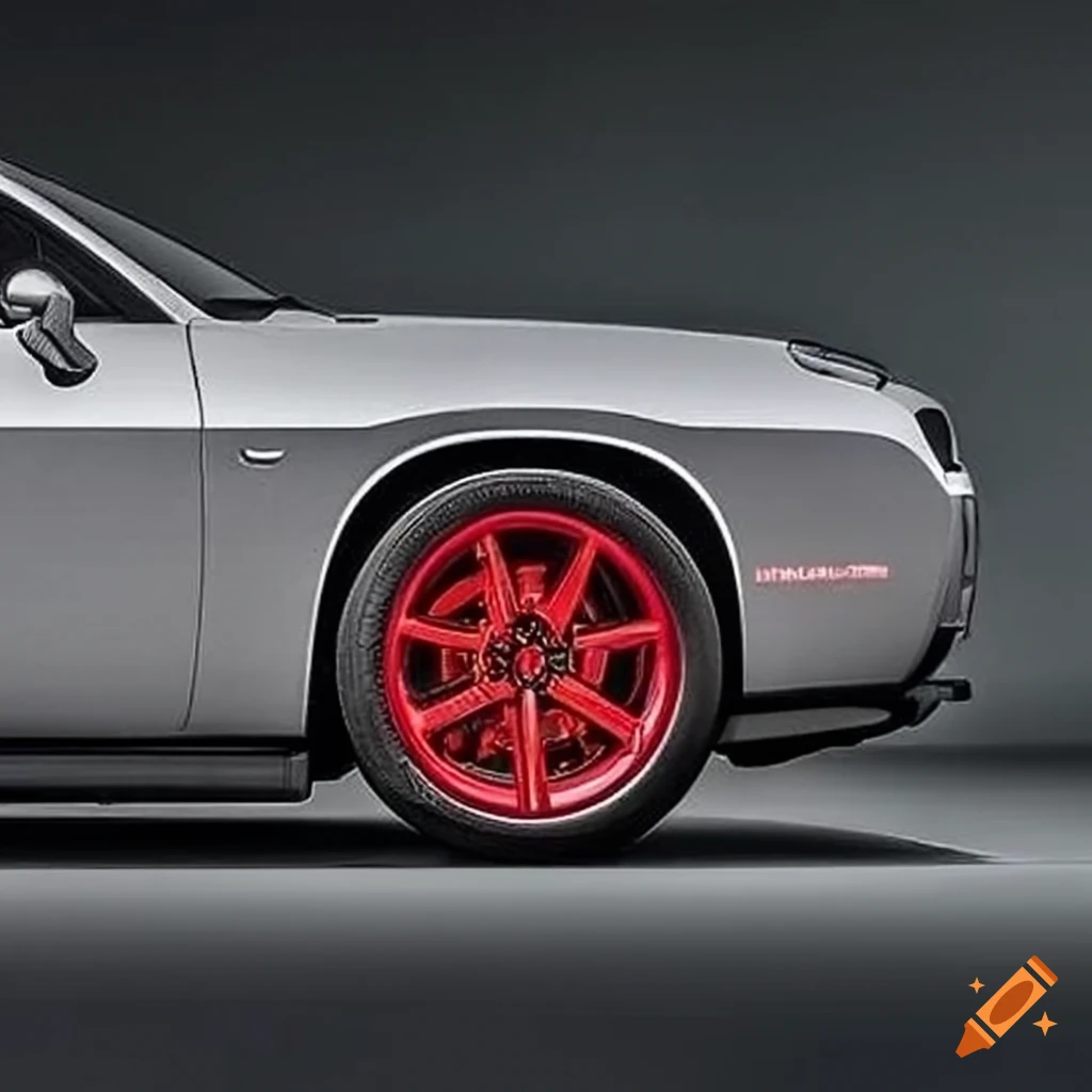 Dodge challenger photo sticker on Craiyon