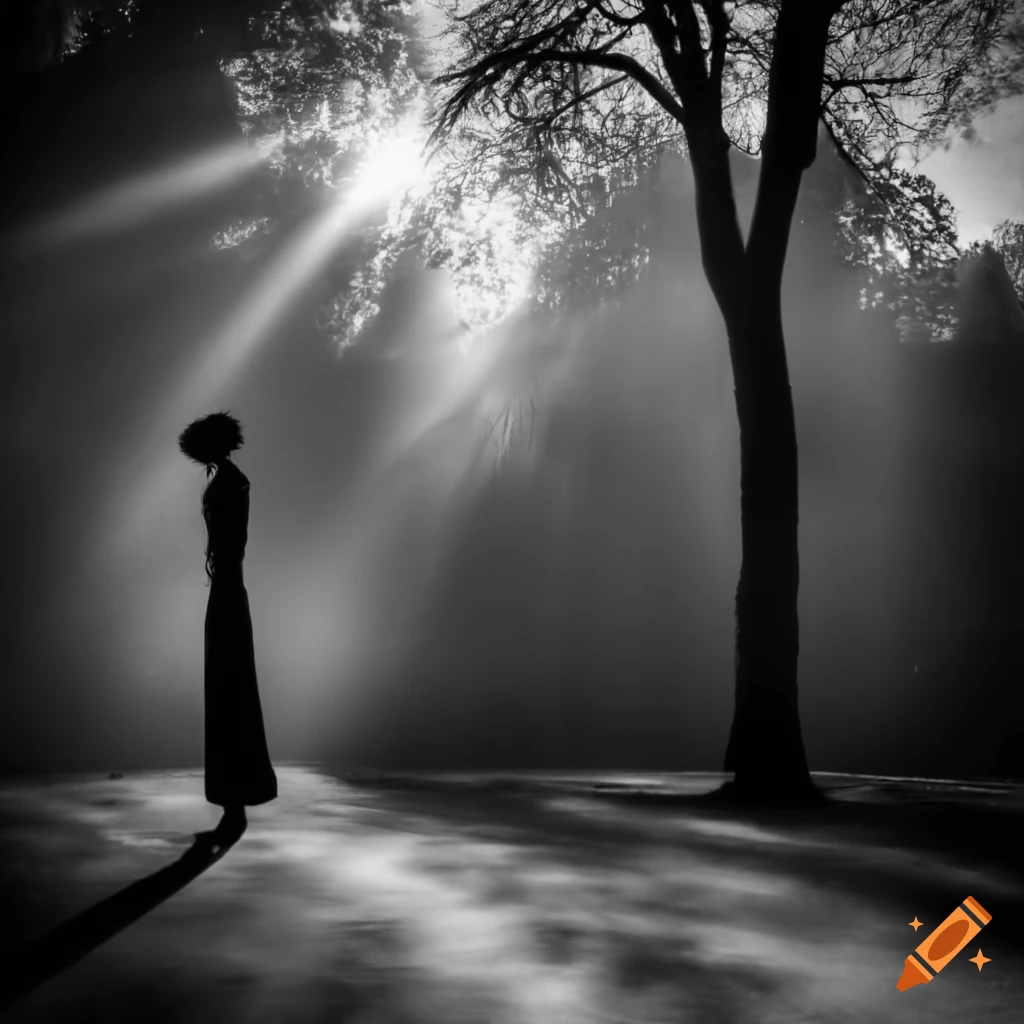 Abstract representation of shadows on Craiyon