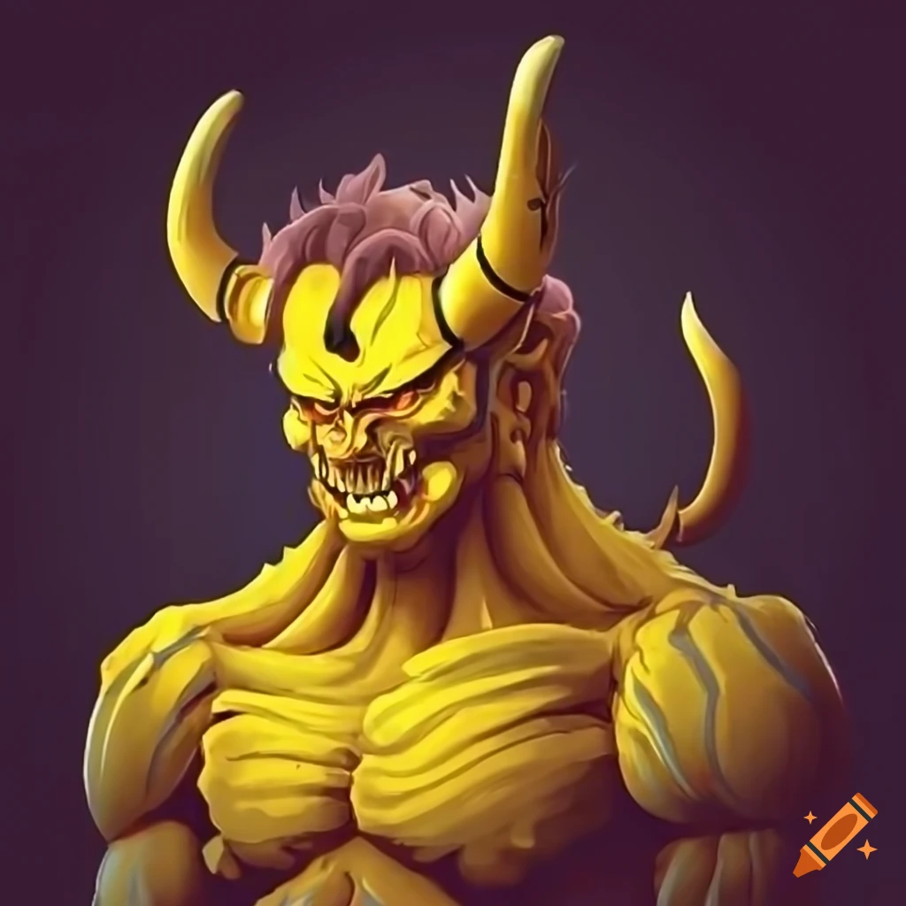 Yellow oni on Craiyon