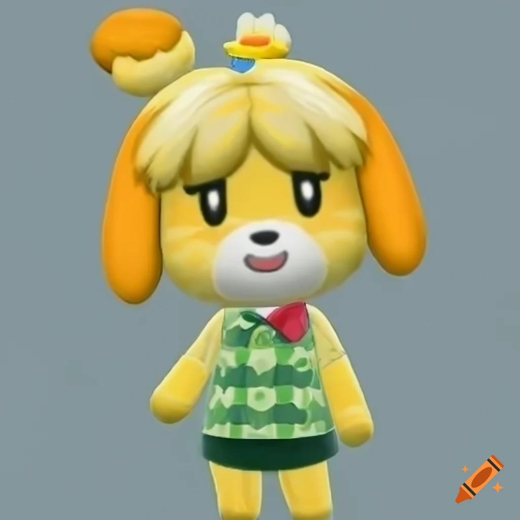 Isabelle character from animal crossing game on Craiyon
