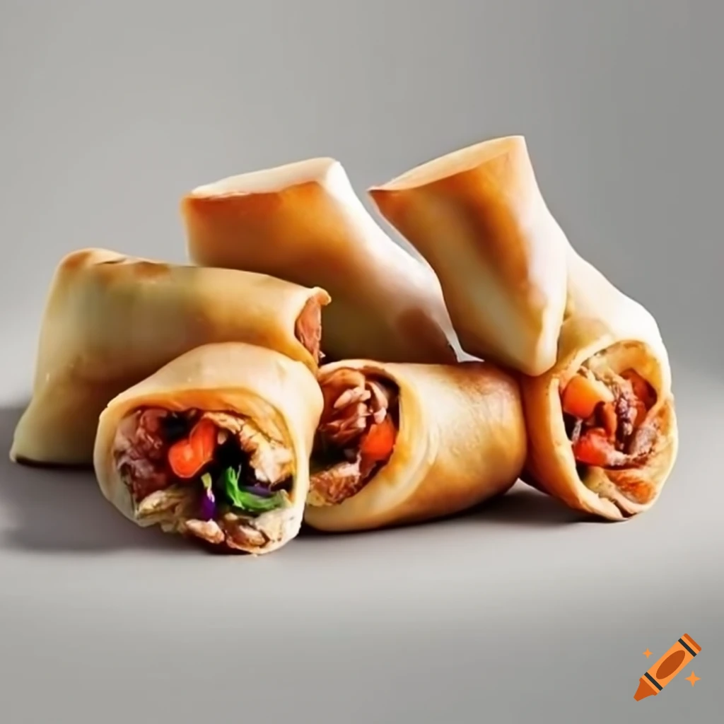 Spring rolls on Craiyon