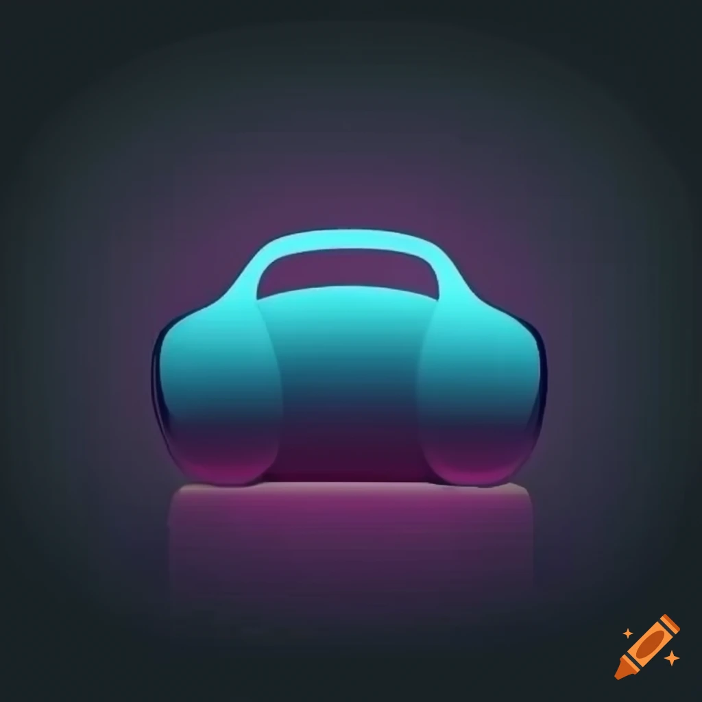 2d art simplistic car application icon on Craiyon