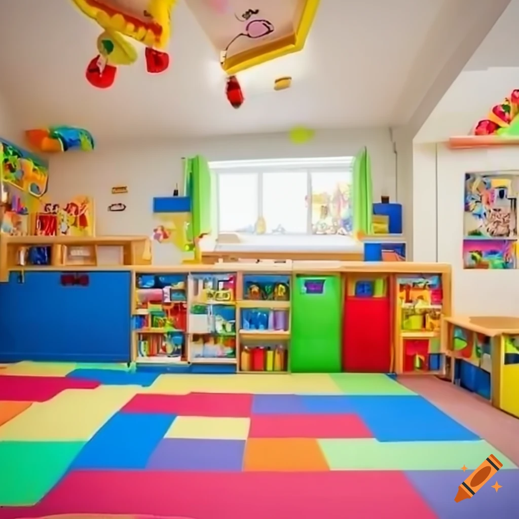High resolution 4k photo of a daycare room on Craiyon