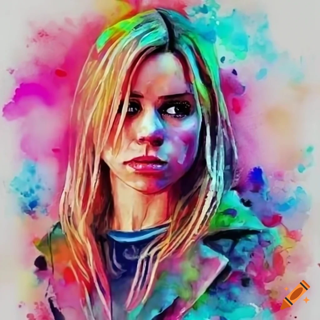 Billie piper as rose tyler from doctor who on Craiyon