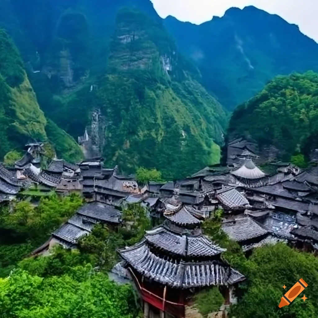 View of guizhou, china on Craiyon