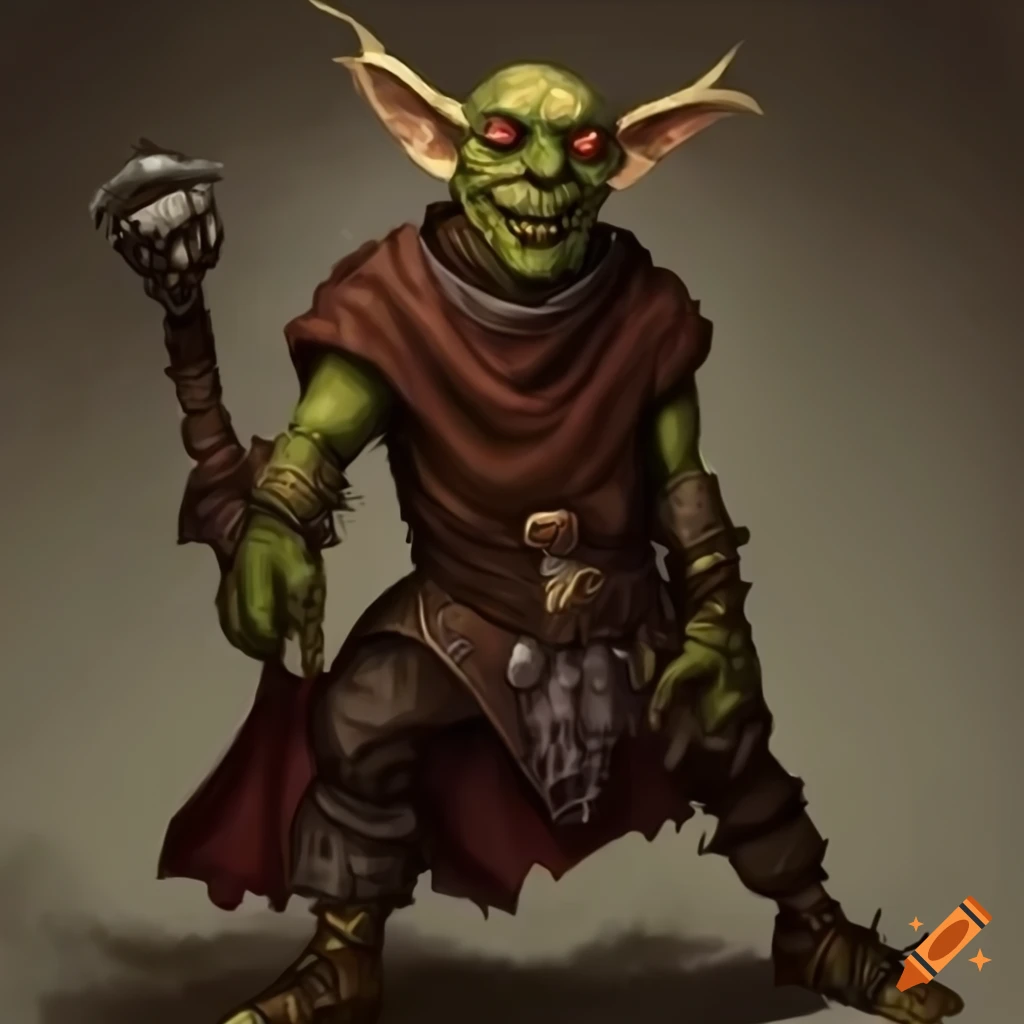 Goblin leader in dnd style on Craiyon