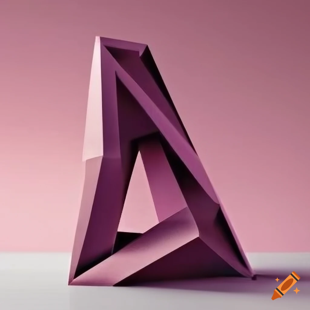 Abstract angular sculpture graffiti art on Craiyon