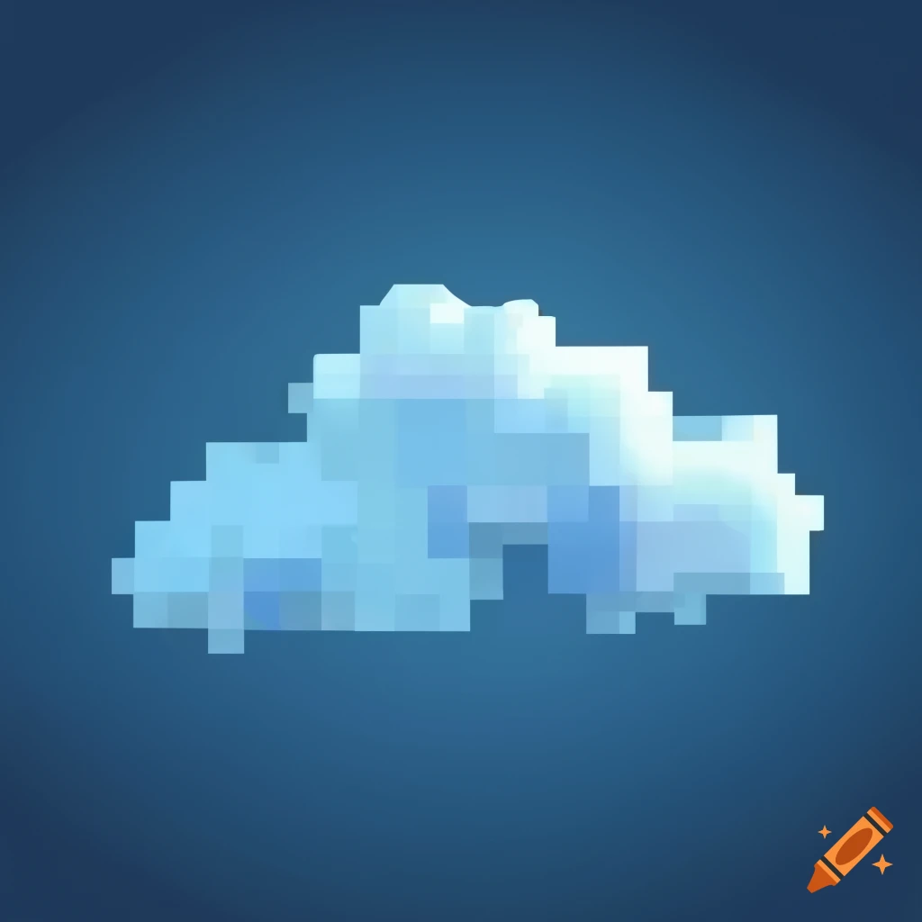 Pixel cloud on Craiyon