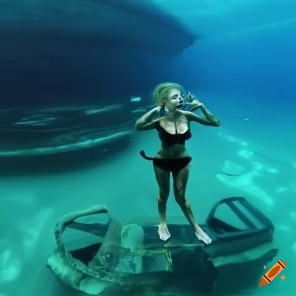 Underwater exploration on Craiyon