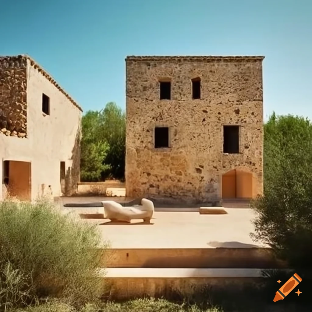 House resembling the Neuendorf house in Mallorca with a pool, built ...