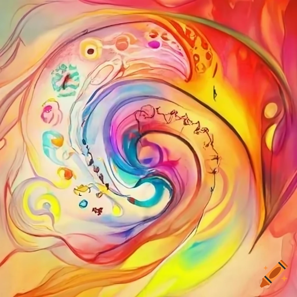 Abstract representation of harmony on Craiyon