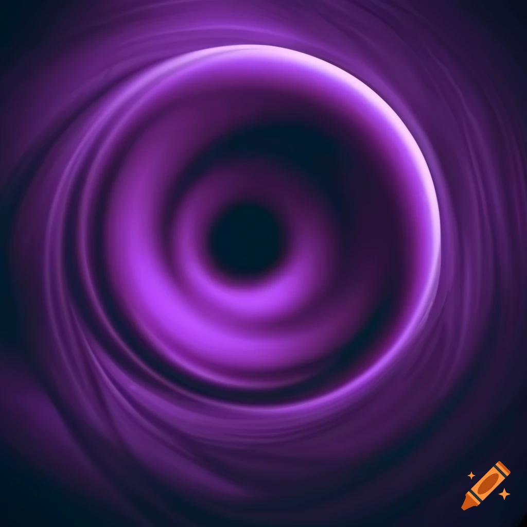 Purple waves in space on a dark background on Craiyon