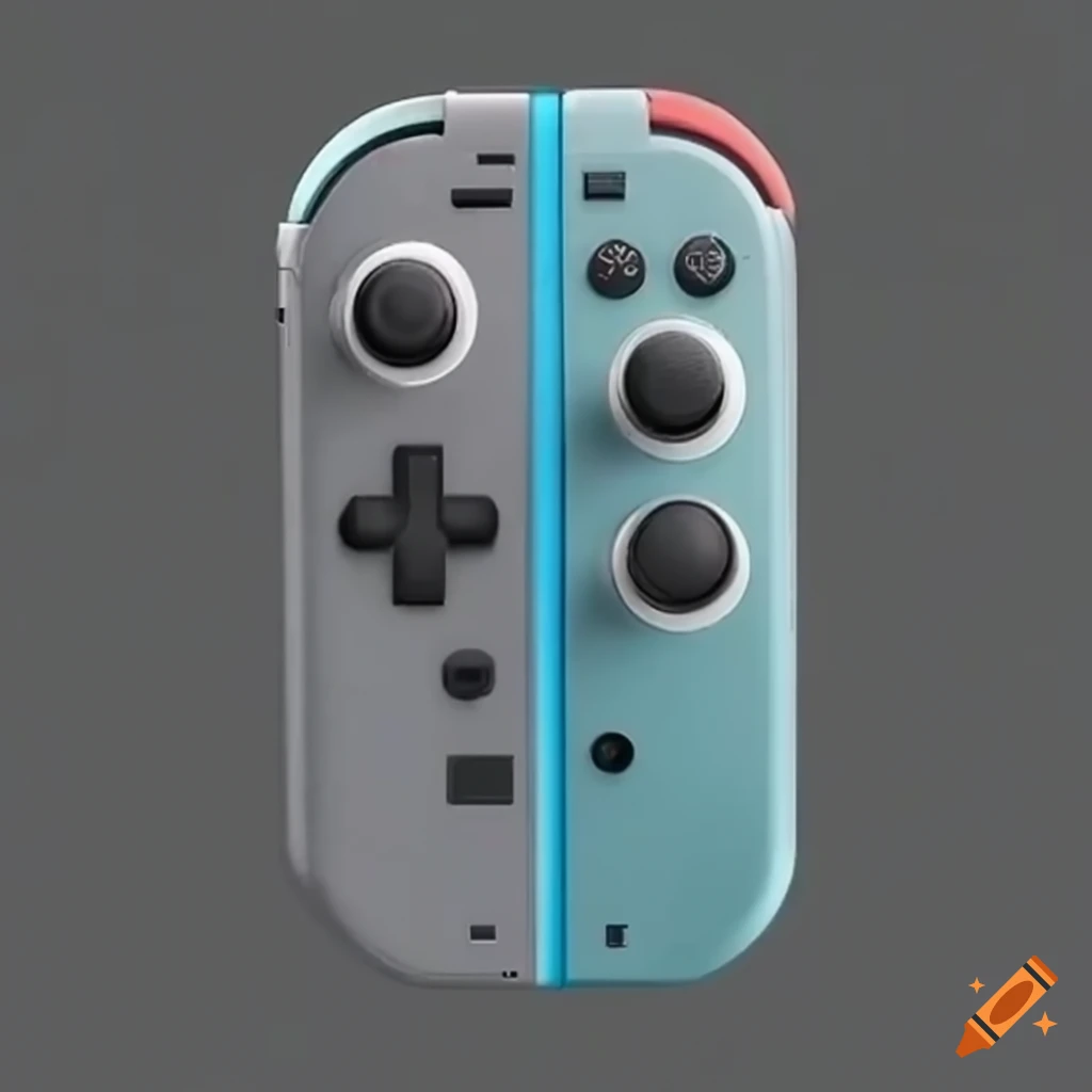Grey and white nintendo switch 2 with rainbow buttons and stylish joy ...