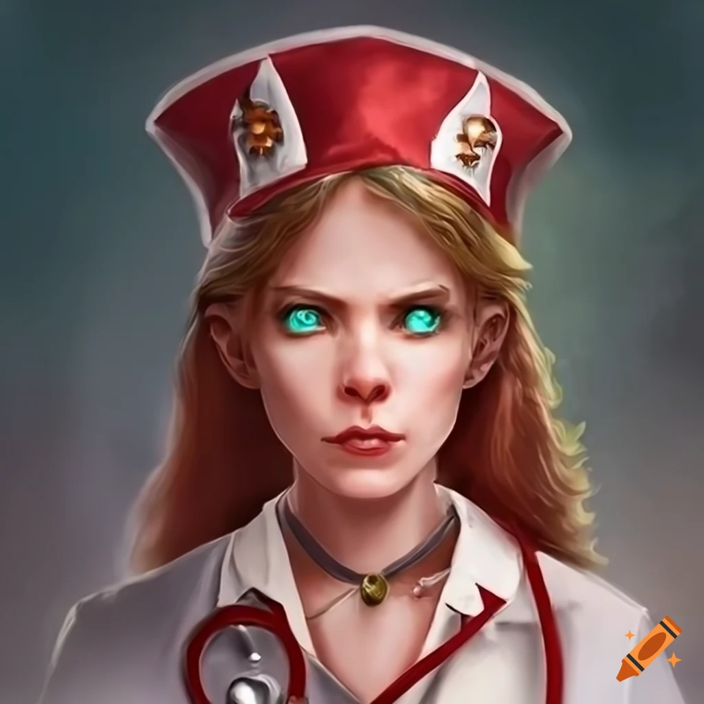 Fantasy nurse doctor character on Craiyon