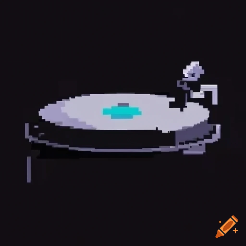 8-bit turntable on Craiyon