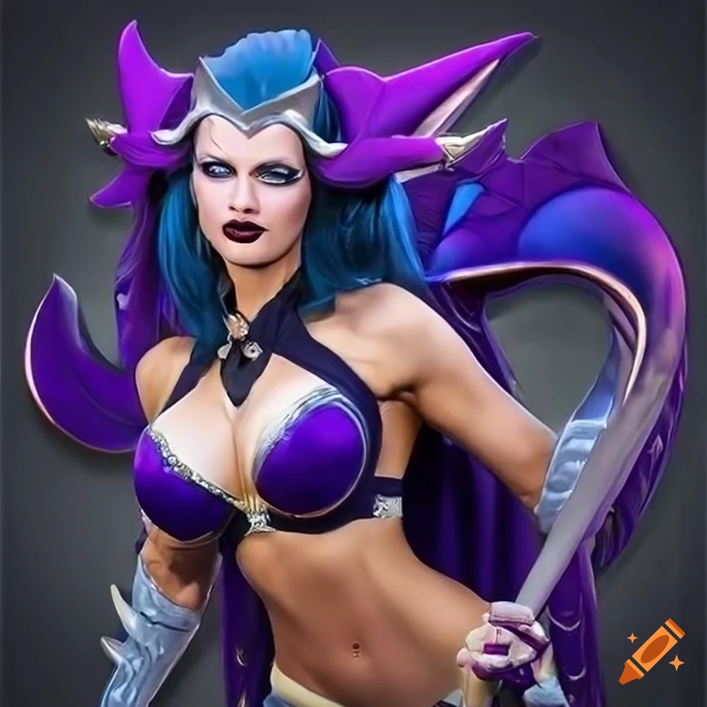 Sorceress evillyn from heman on Craiyon