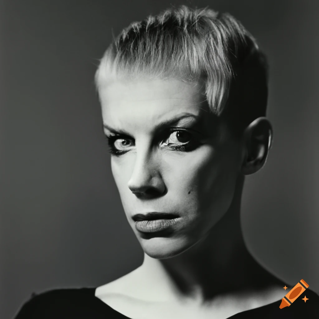 Annie lennox 1980s singer by anton corbijn on Craiyon