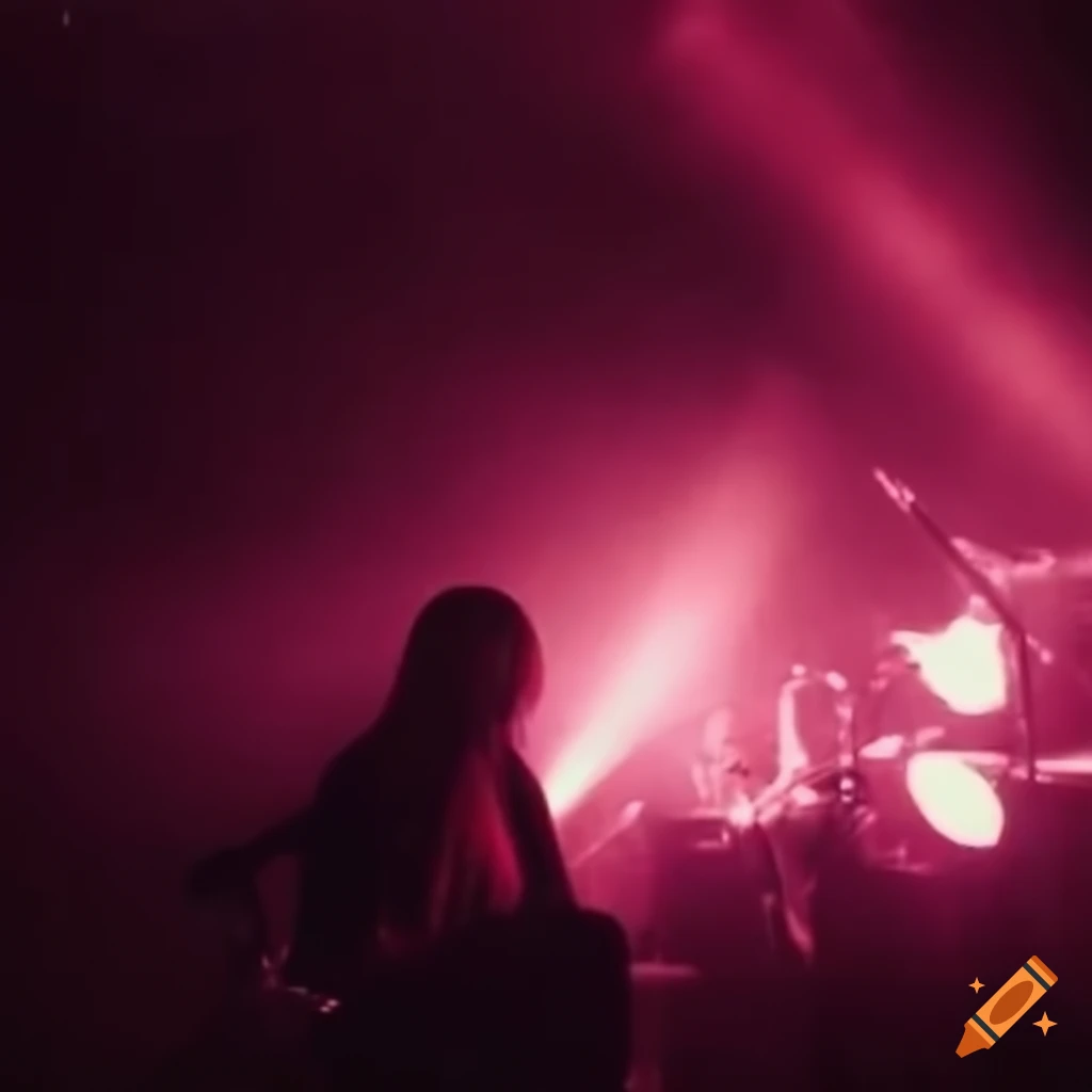 Ethereal shoegaze concert on Craiyon