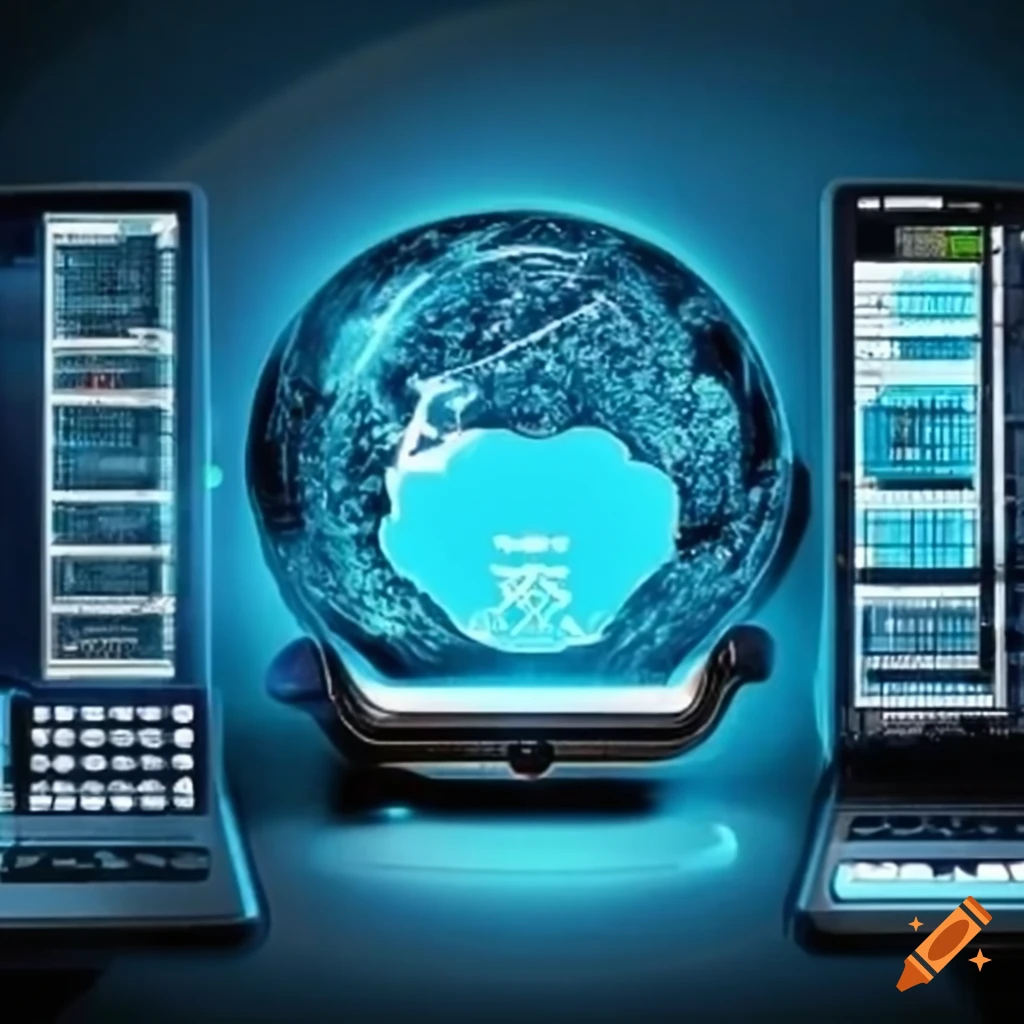 Abstract technology concept on Craiyon