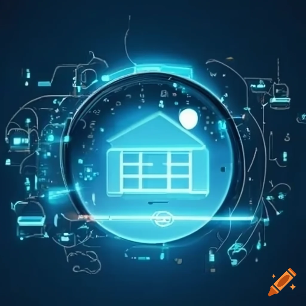 Iot smart home system on Craiyon