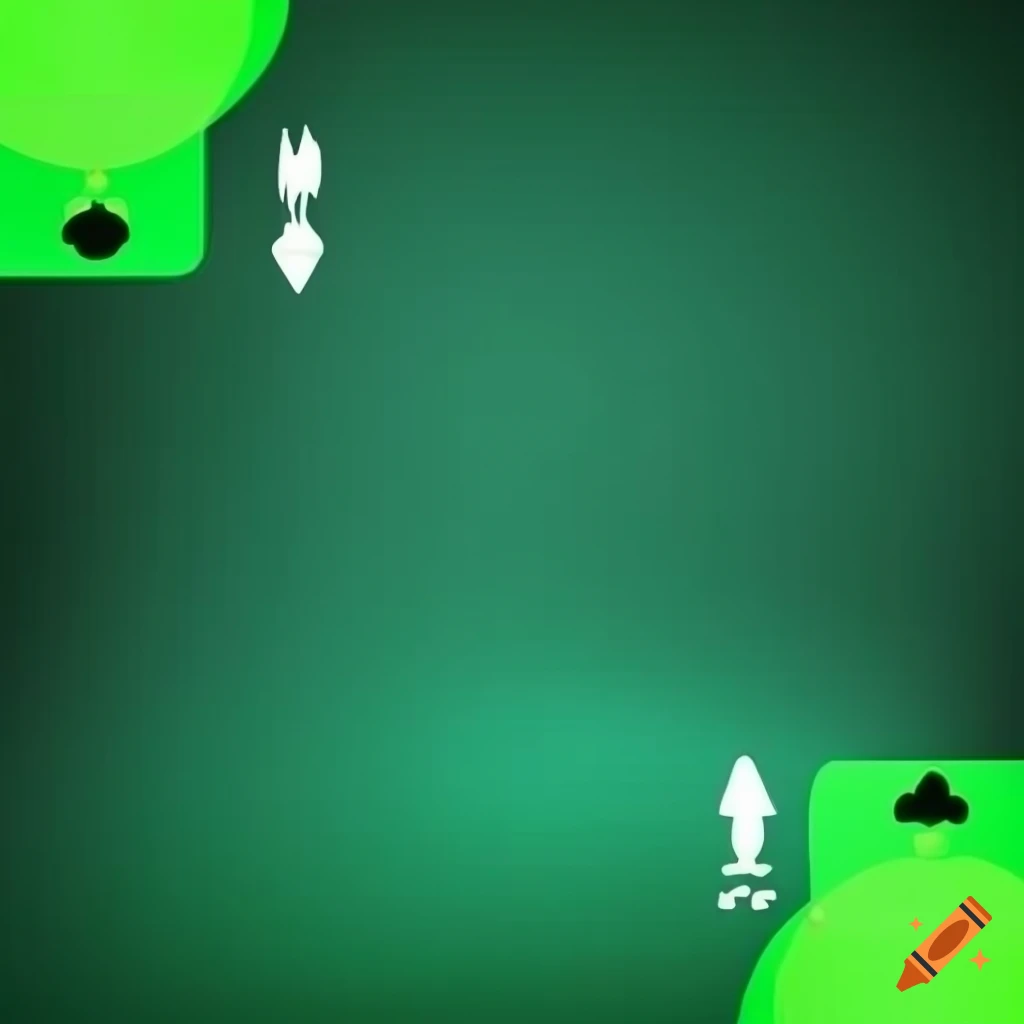 Green poker background placeholder on Craiyon