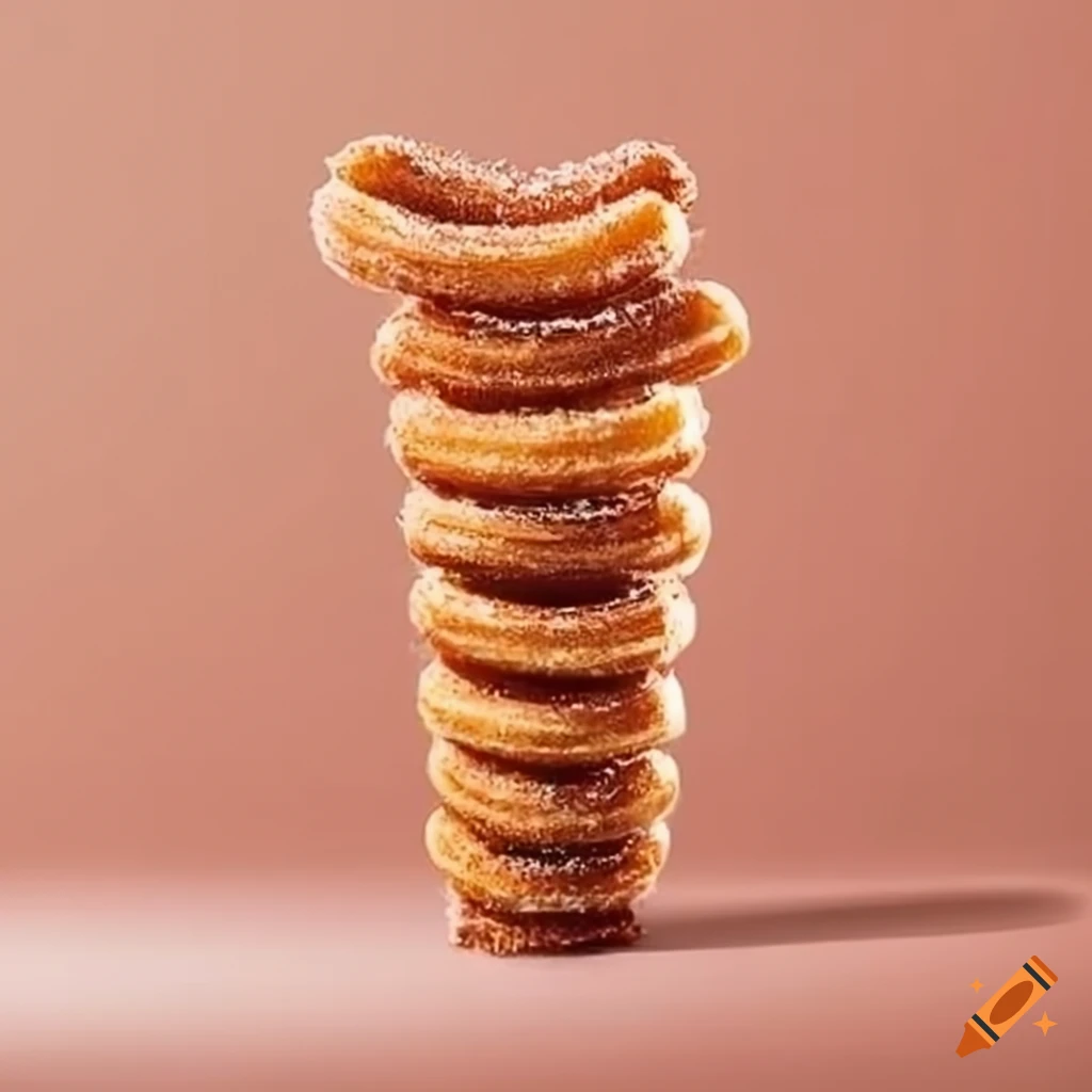 Mini churros cup poster on Craiyon