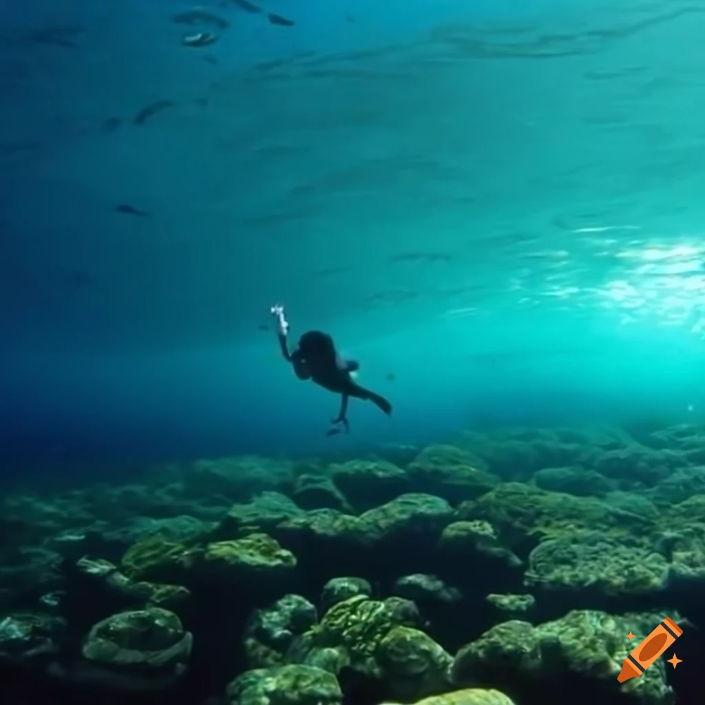 Underwater exploration on Craiyon