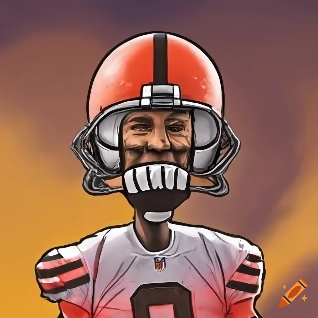 Cartoon illustration of the cleveland browns winning the super bowl ...
