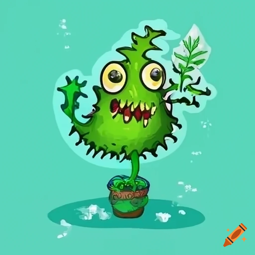 My singing monster with plant and cold elements on Craiyon
