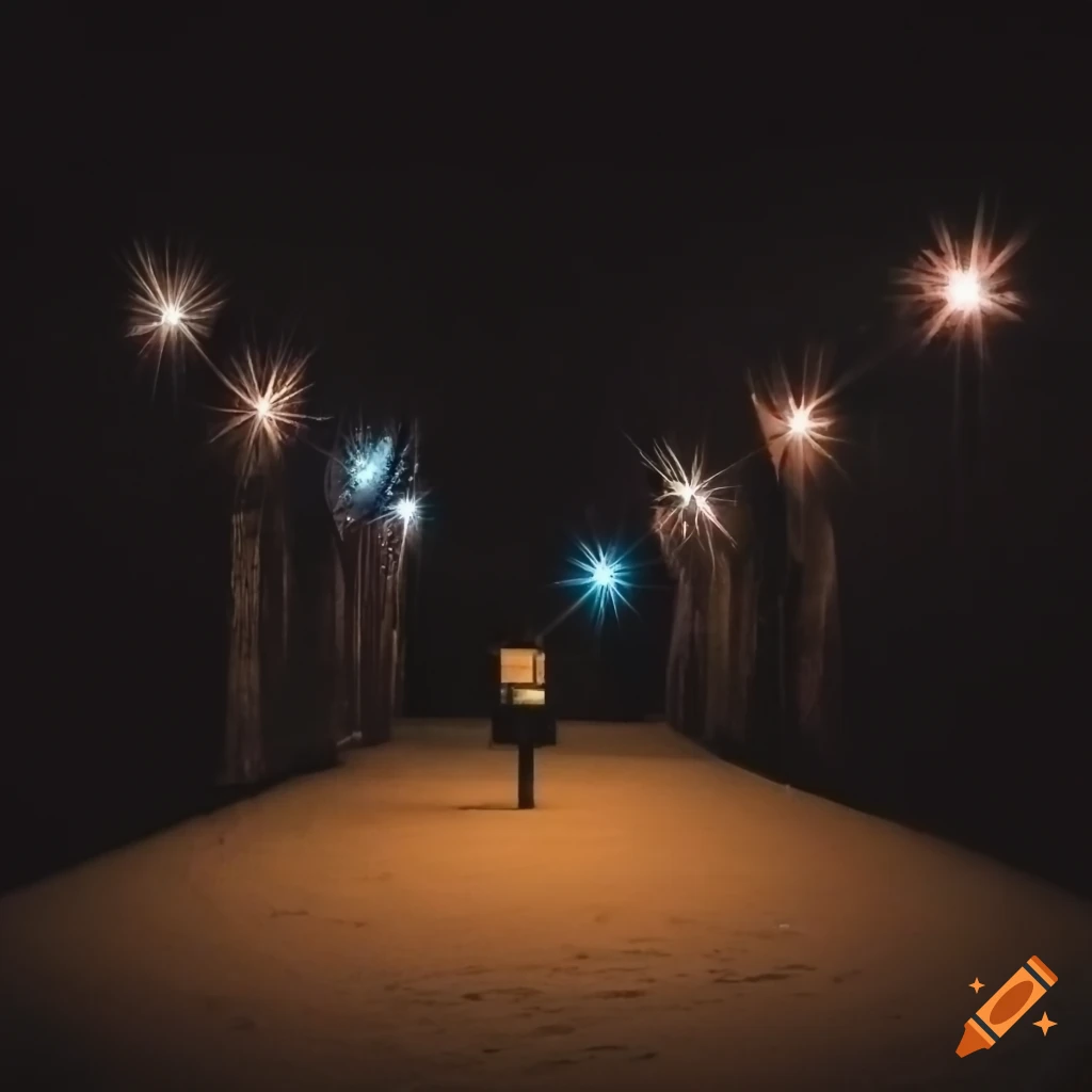Liminal playground at 7:23 at night on Craiyon