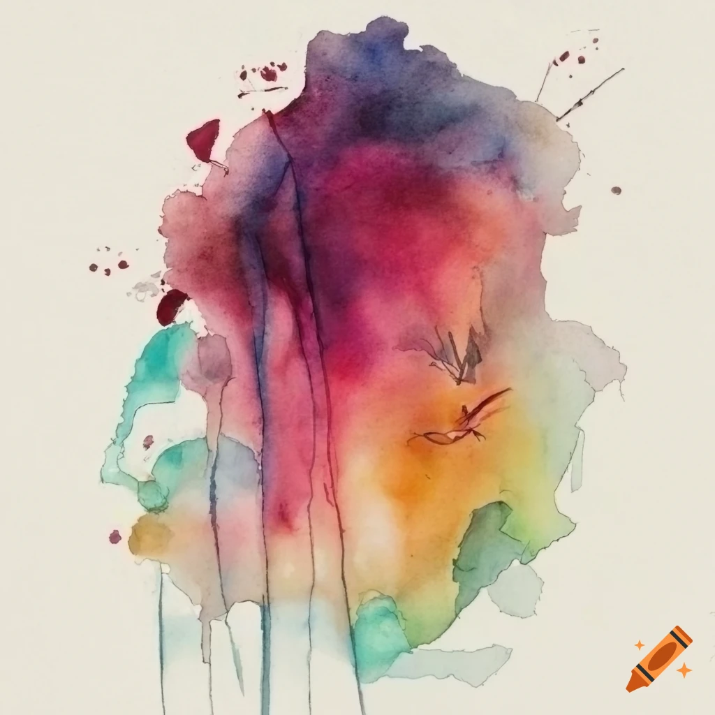 Abstract watercolor designs on Craiyon