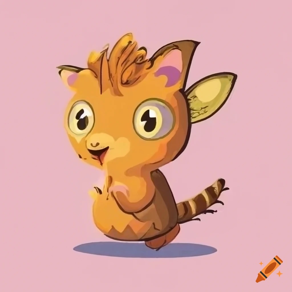 Drawn animal companion for a game on Craiyon