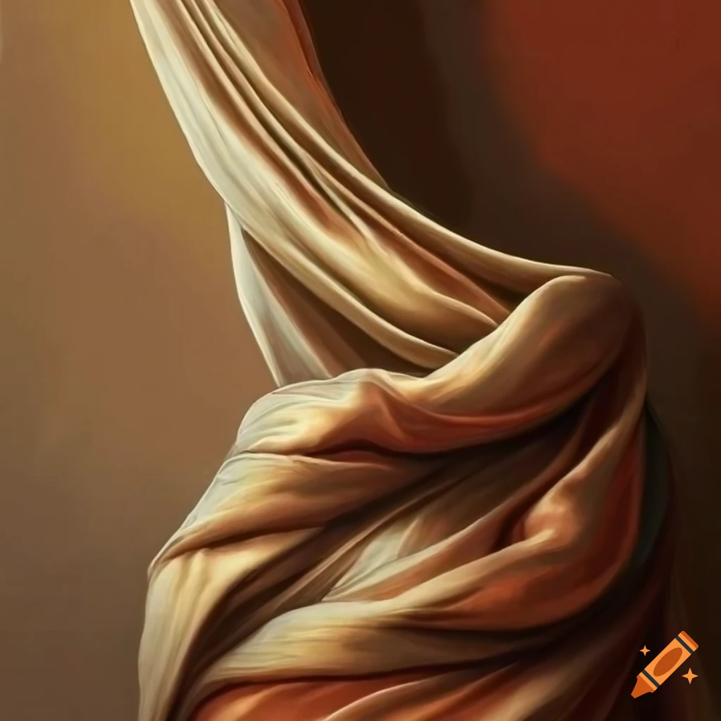 Drapery with natural light and color on Craiyon