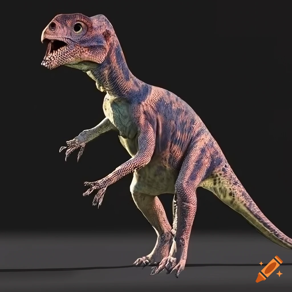 Pachycephalosaurus dinosaur in warm morning light with intricate color ...