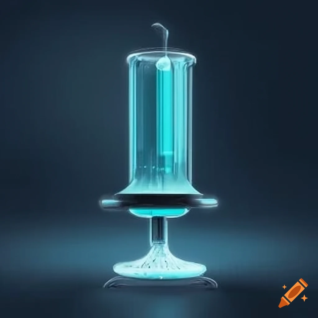 Futuristic laboratory equipment on Craiyon