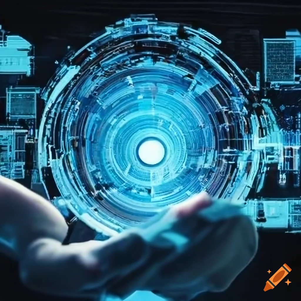 Abstract technology concept on Craiyon